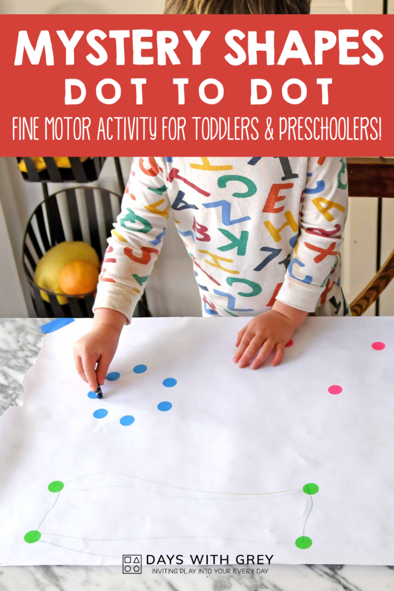 Mystery Shapes; a Fine Motor Activity - Days With Grey