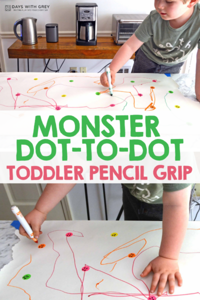 Monster Dot-to-Dot Marker Maze - Days With Grey