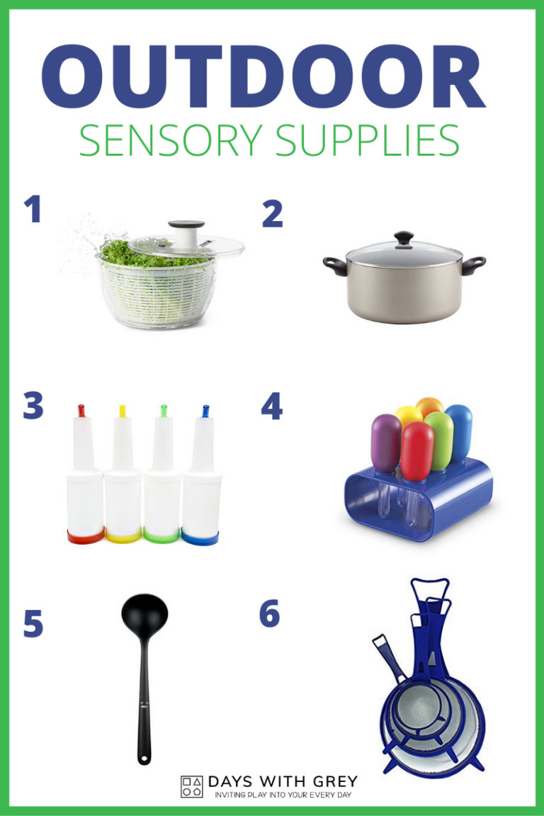 Outdoor Sensory Play Supplies - Days With Grey