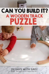 Wooden Train Tracks Puzzle - Days With Grey