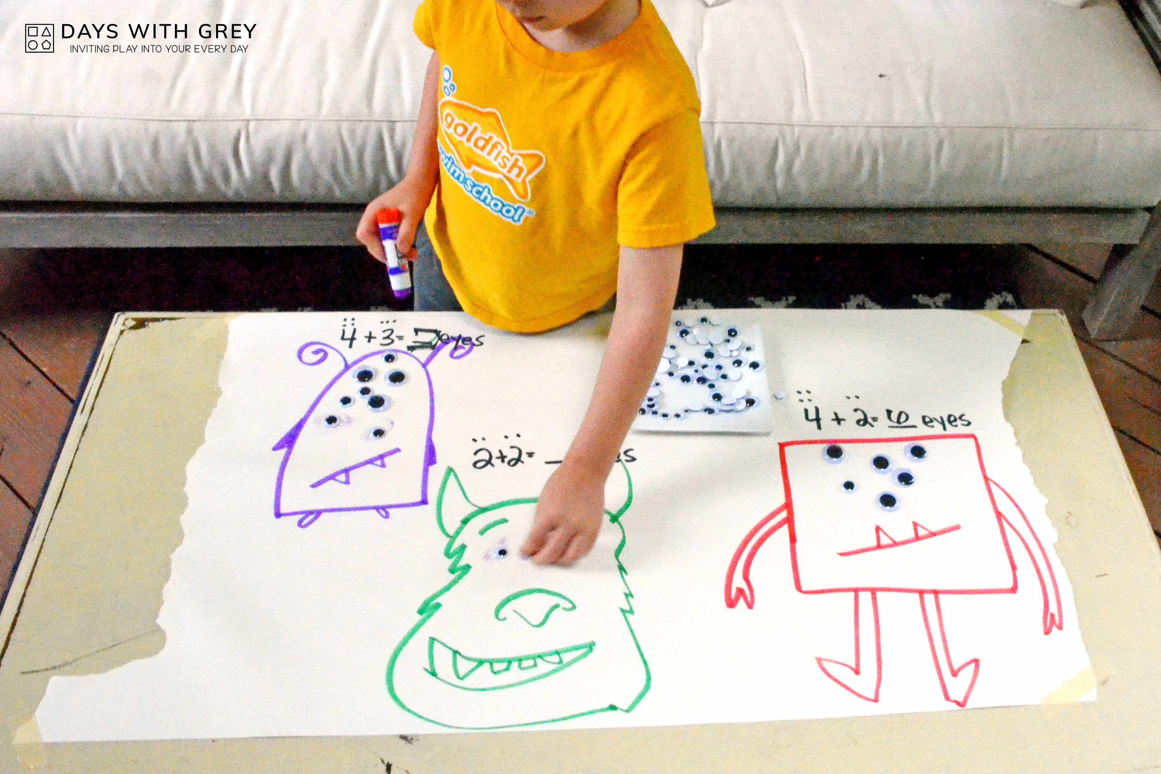 Googly Eye Counting Activity - Days With Grey