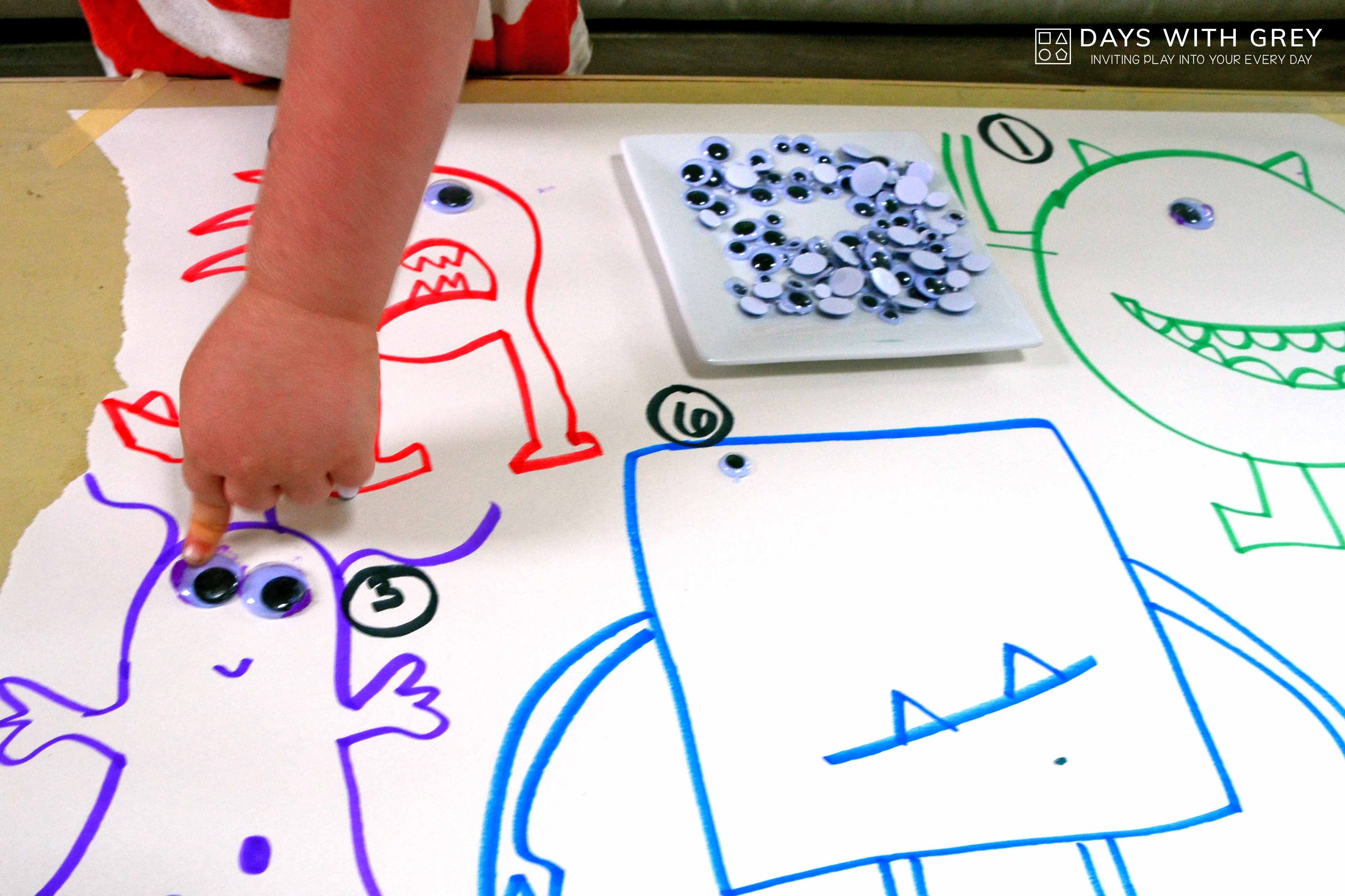 Googly Eye Counting Activity - Days With Grey