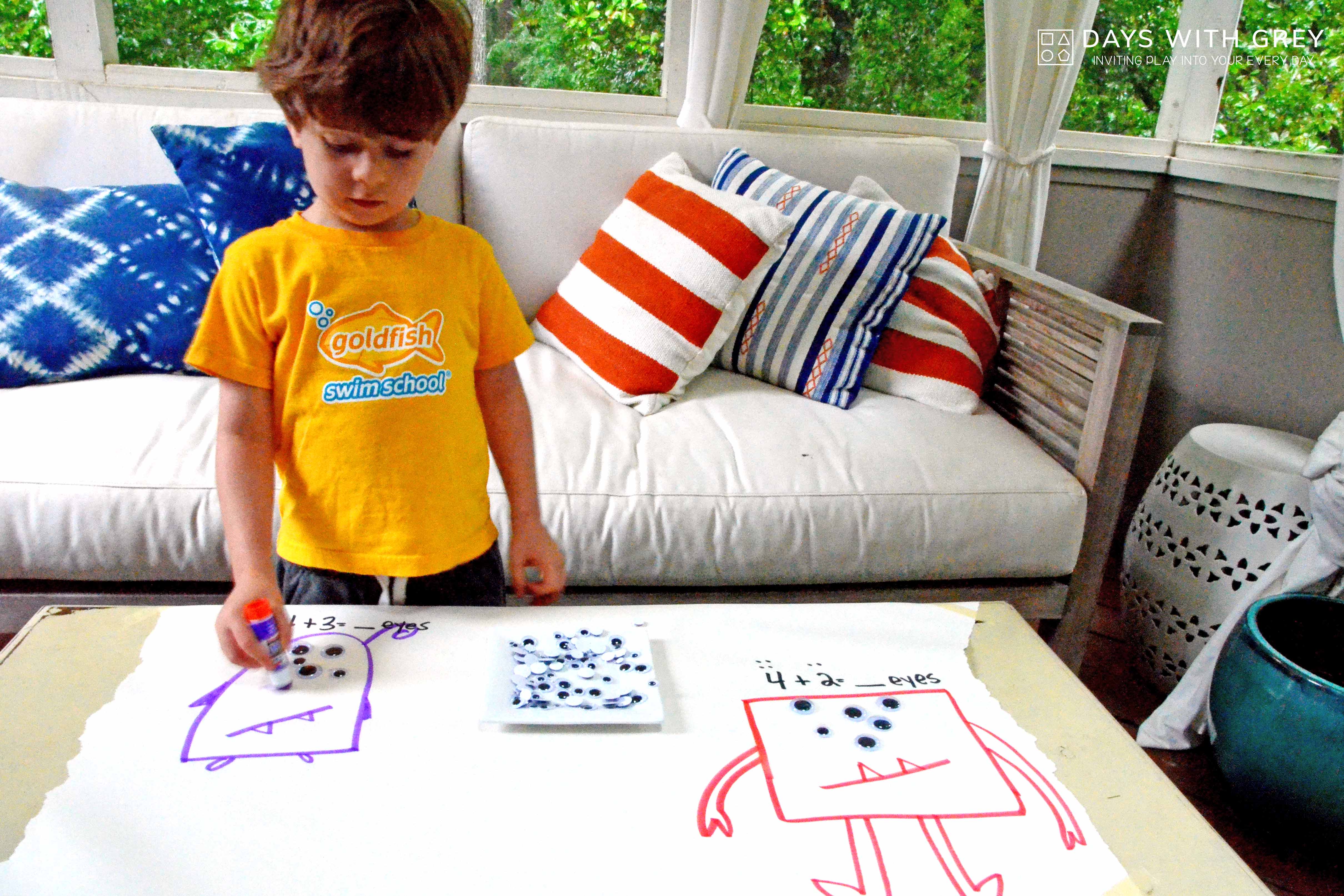 Googly Eye Counting Activity - Days With Grey