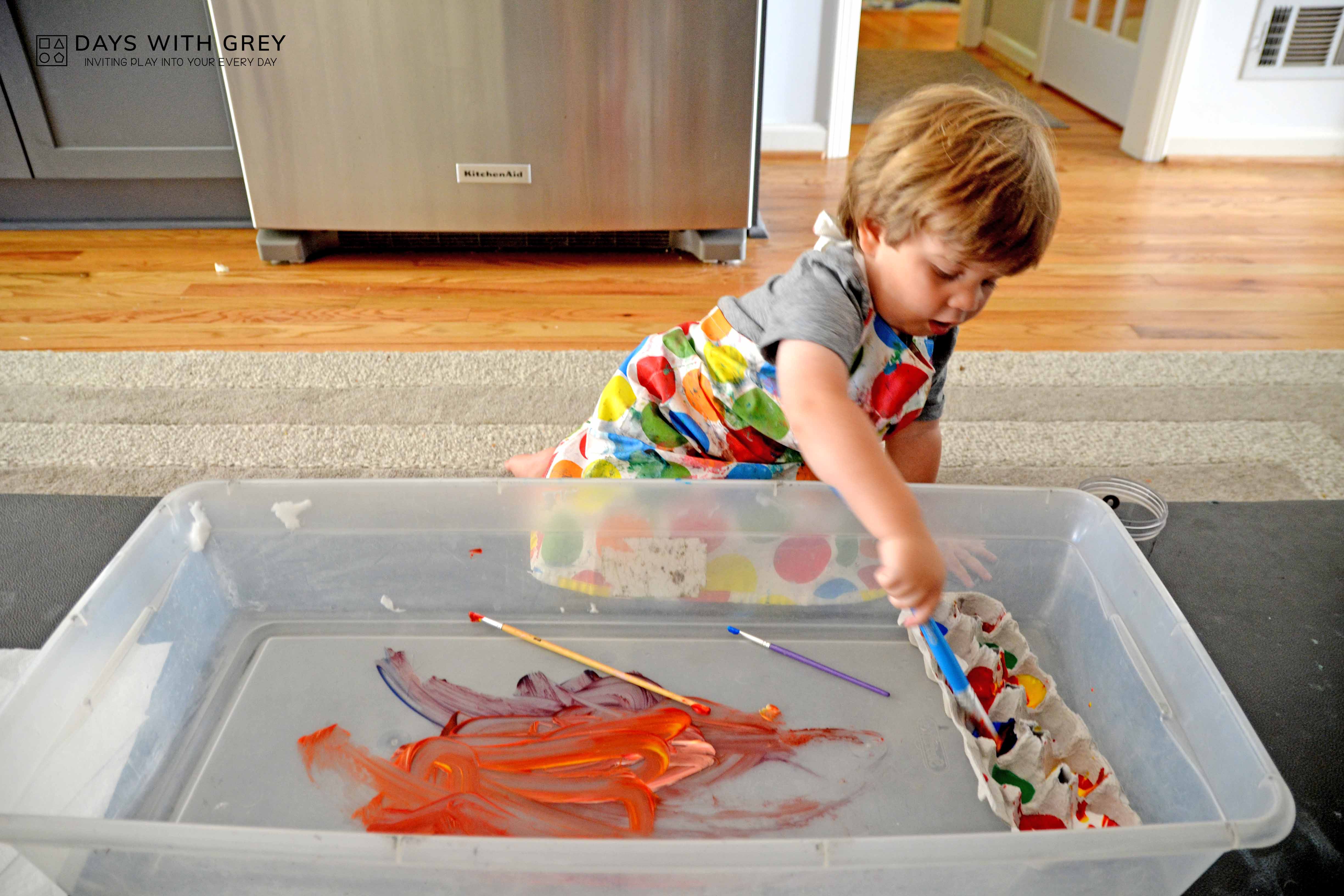 Painting with Toddlers - Everything You Need to Know - Days With Grey