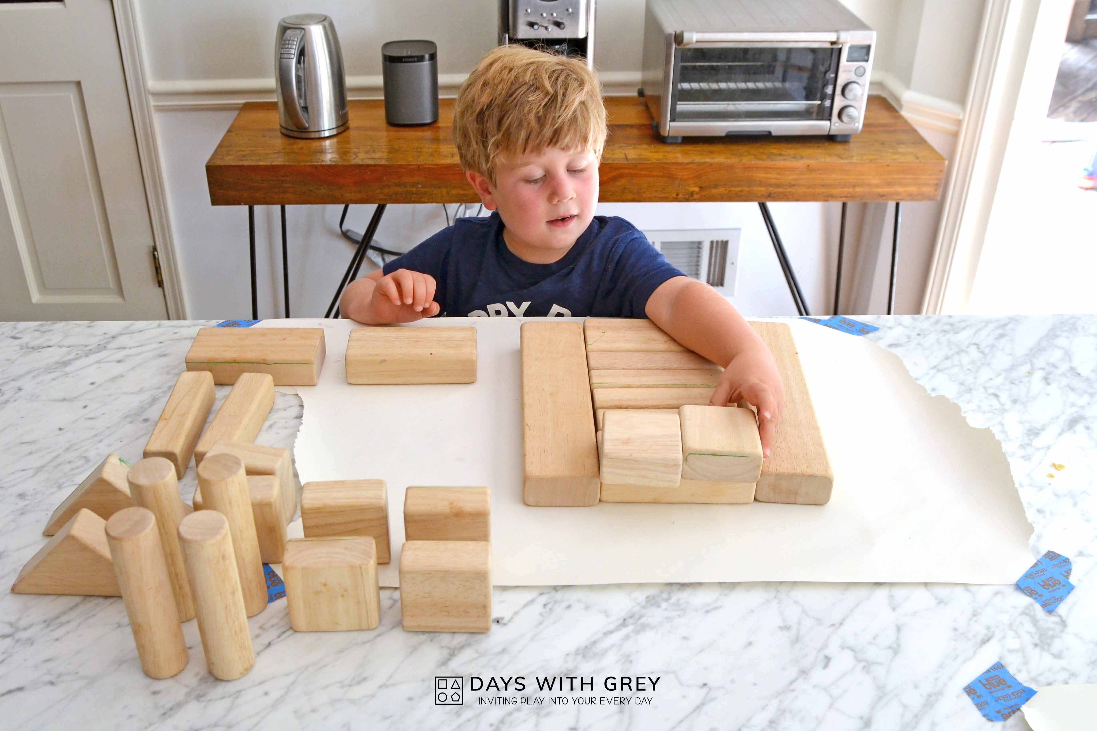 Block Play Invitation - Days With Grey