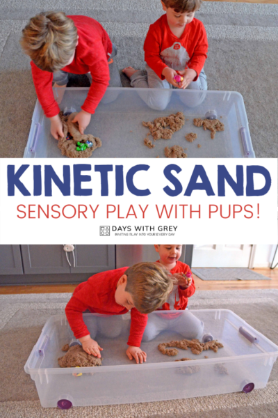 Kinetic Sand Pup Play - Days With Grey