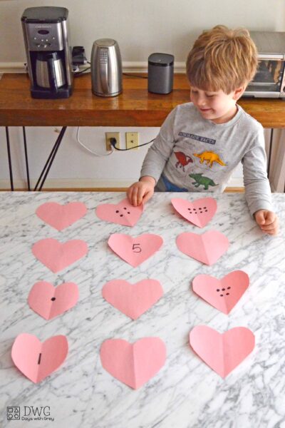 Heart Match and Count - Days With Grey