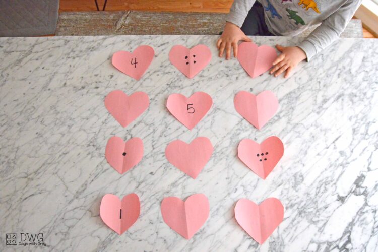 Heart Match and Count - Days With Grey