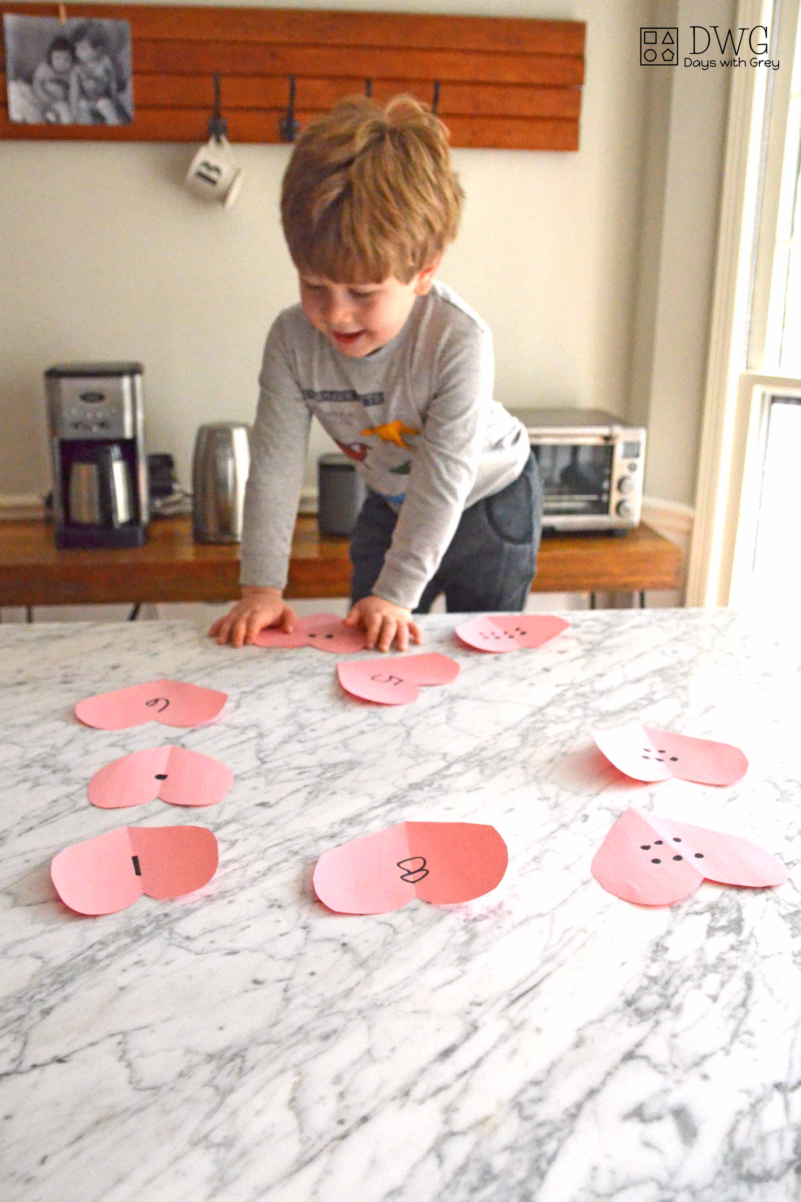 Heart Match and Count - Days With Grey