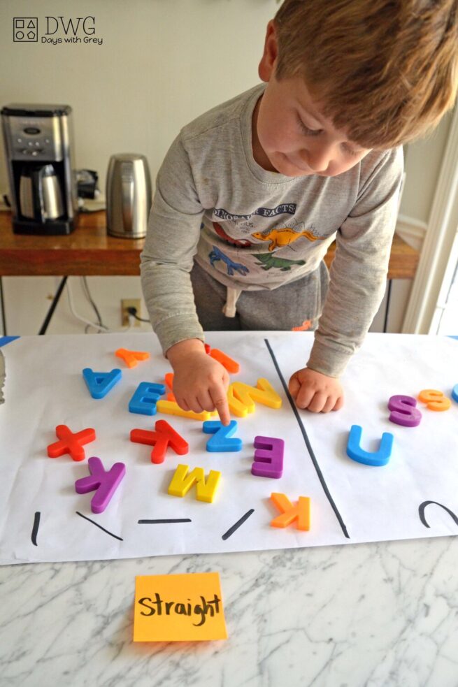 Alphabet Sorting Activity - Days With Grey