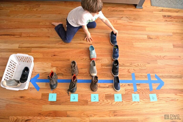 Kindergarten DIY Number Line - Days With Grey