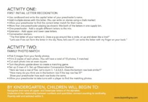 26 Alphabet Activity Cards - Days With Grey