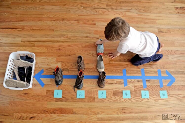 Kindergarten DIY Number Line - Days With Grey