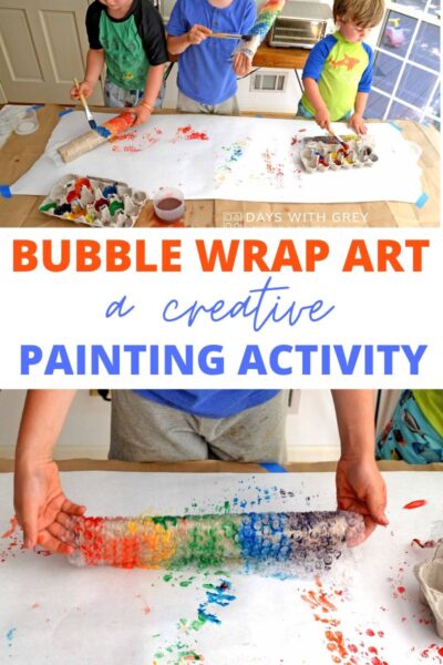 Bubble Wrap Art - Days With Grey