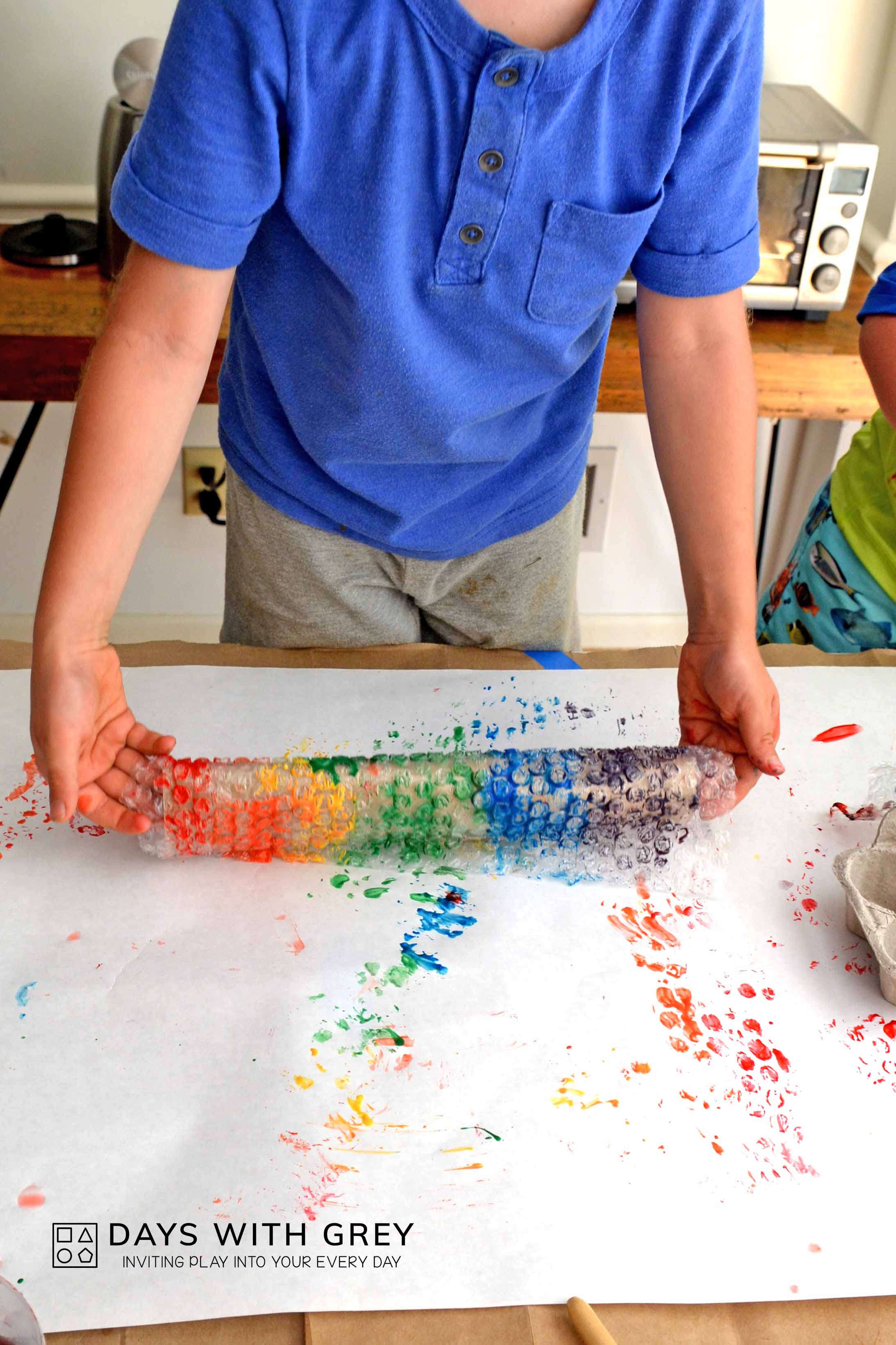 Bubble Wrap Art - Days With Grey