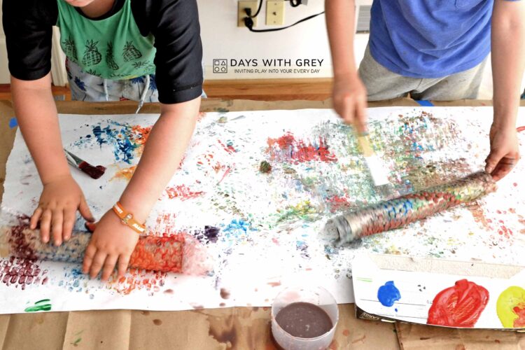 Bubble Wrap Art - Days With Grey