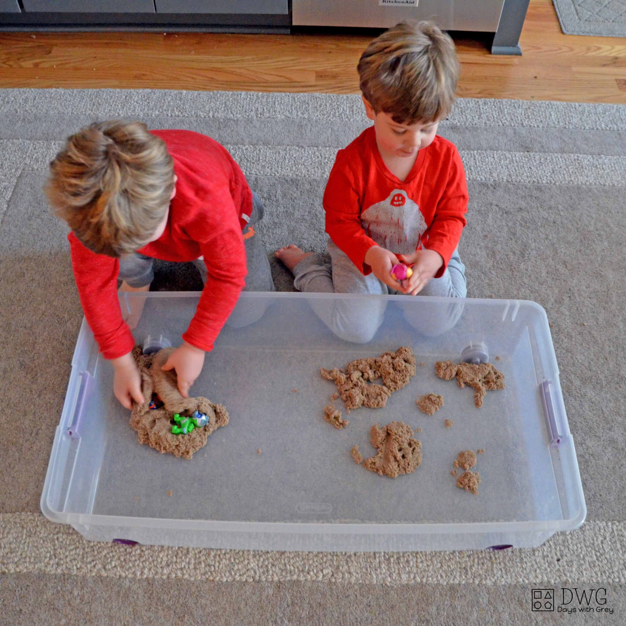 Kinetic Sand for Kids - 20+ Ways to Play - Days With Grey