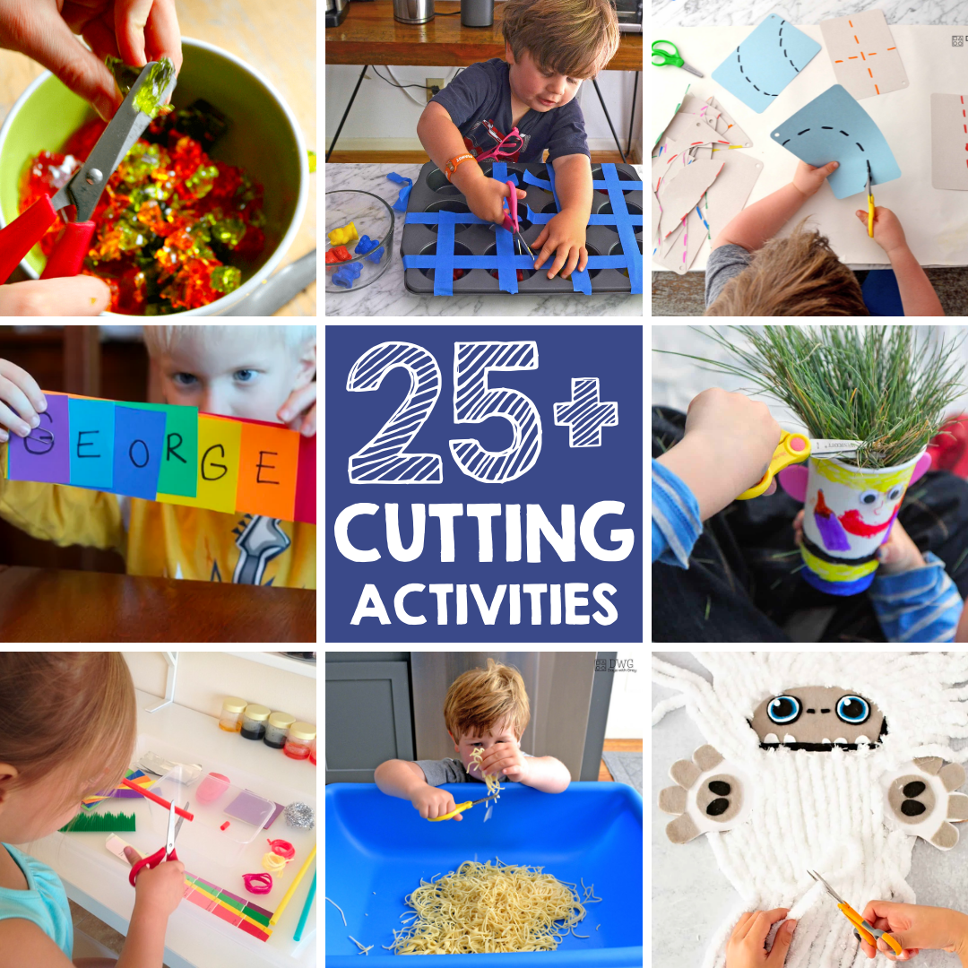 25 Cutting Activities For Preschoolers Days With Grey