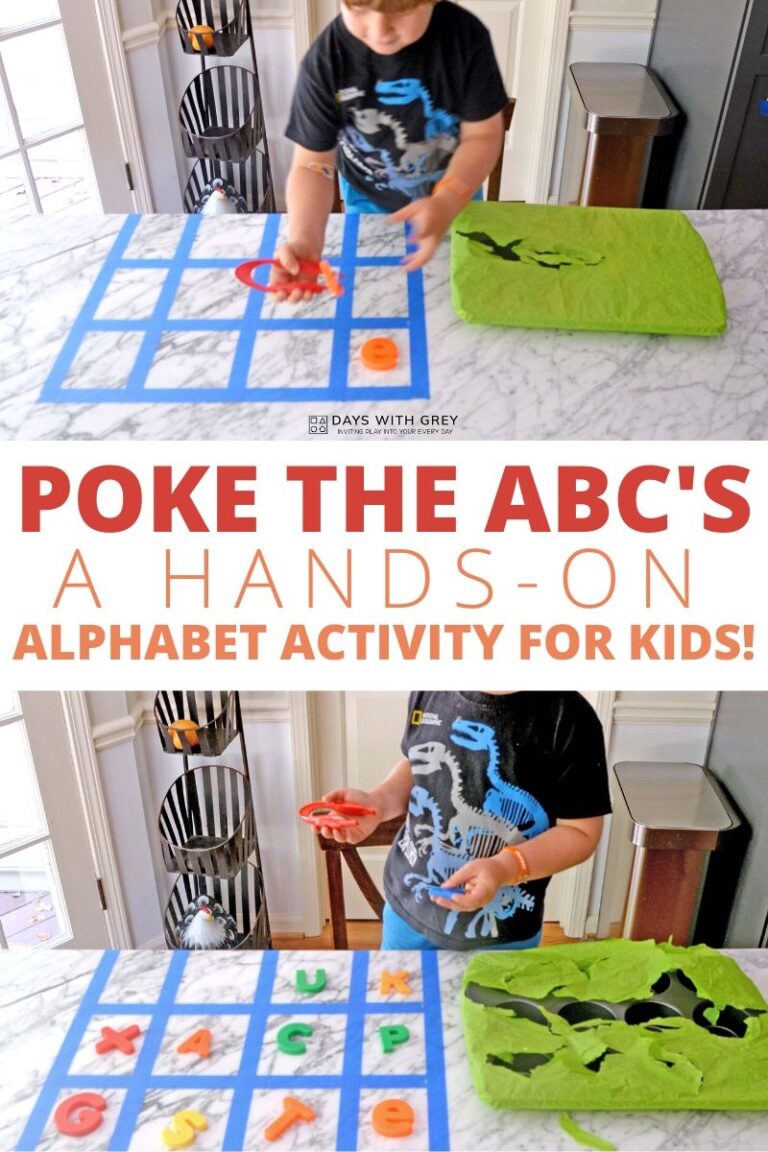 Poke the Alphabet: a Hands-on Alphabet Activity for Preschoolers - Days ...