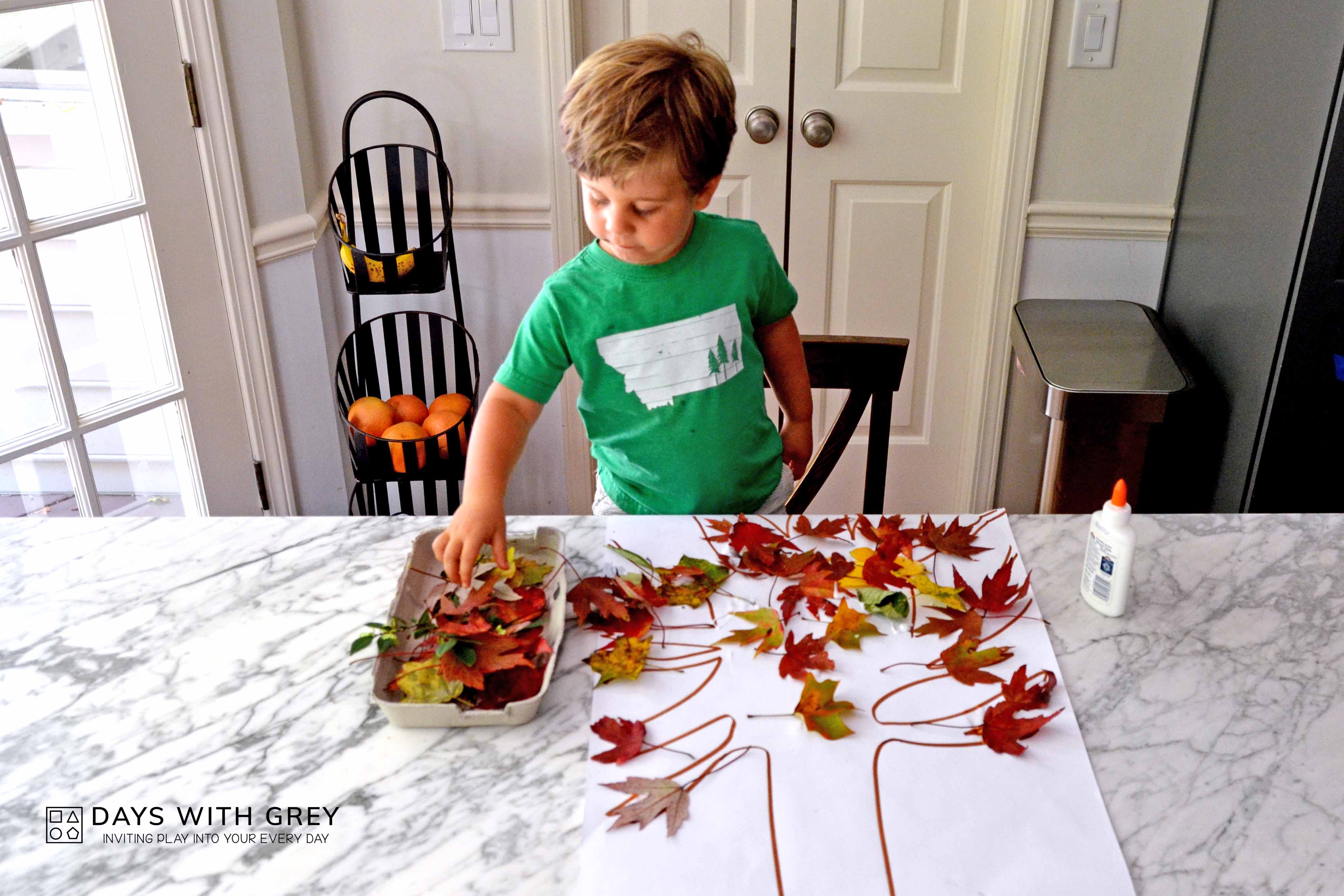 Glue the Fall Leaves - Days With Grey