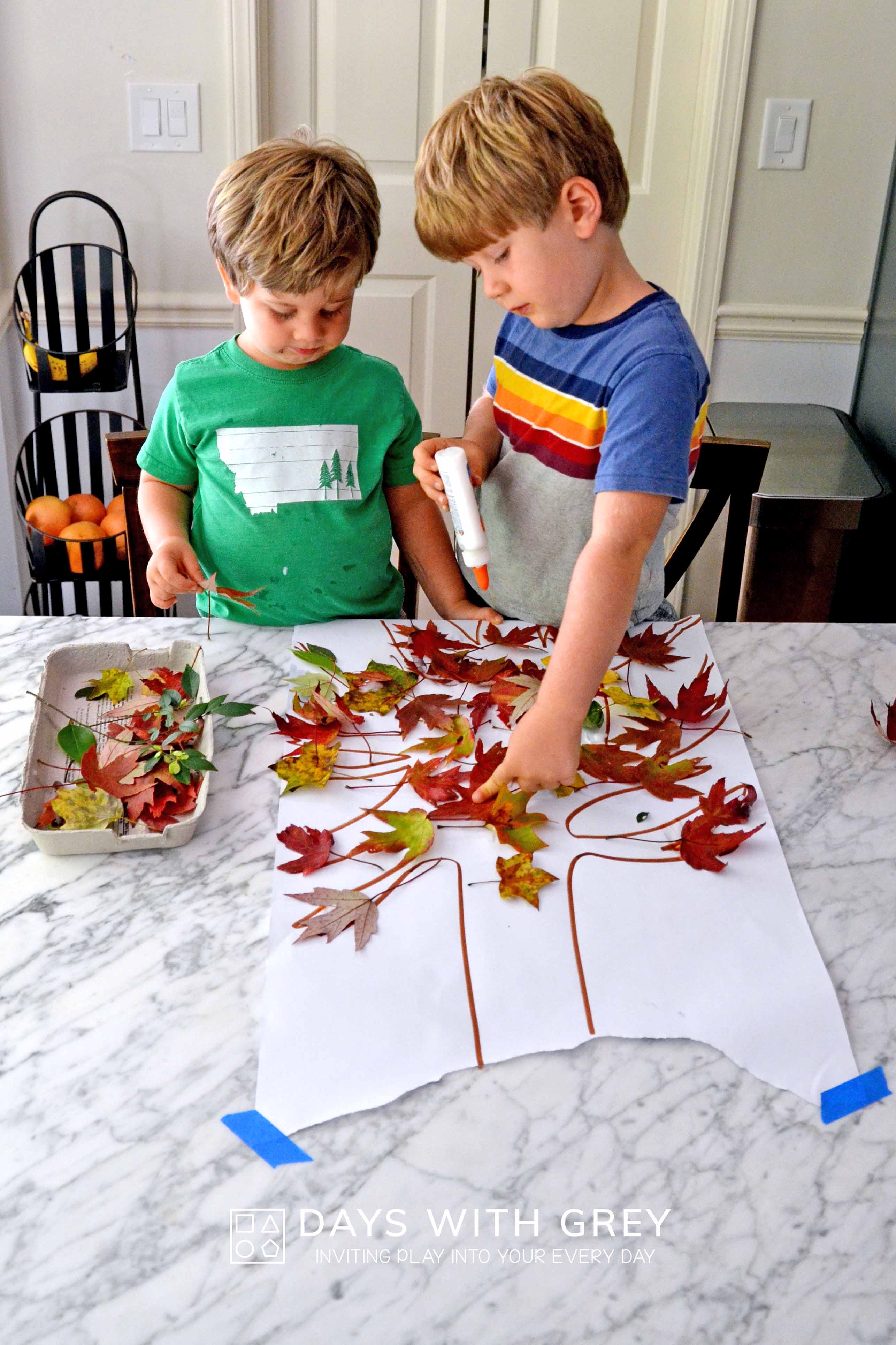 Glue the Fall Leaves - Days With Grey