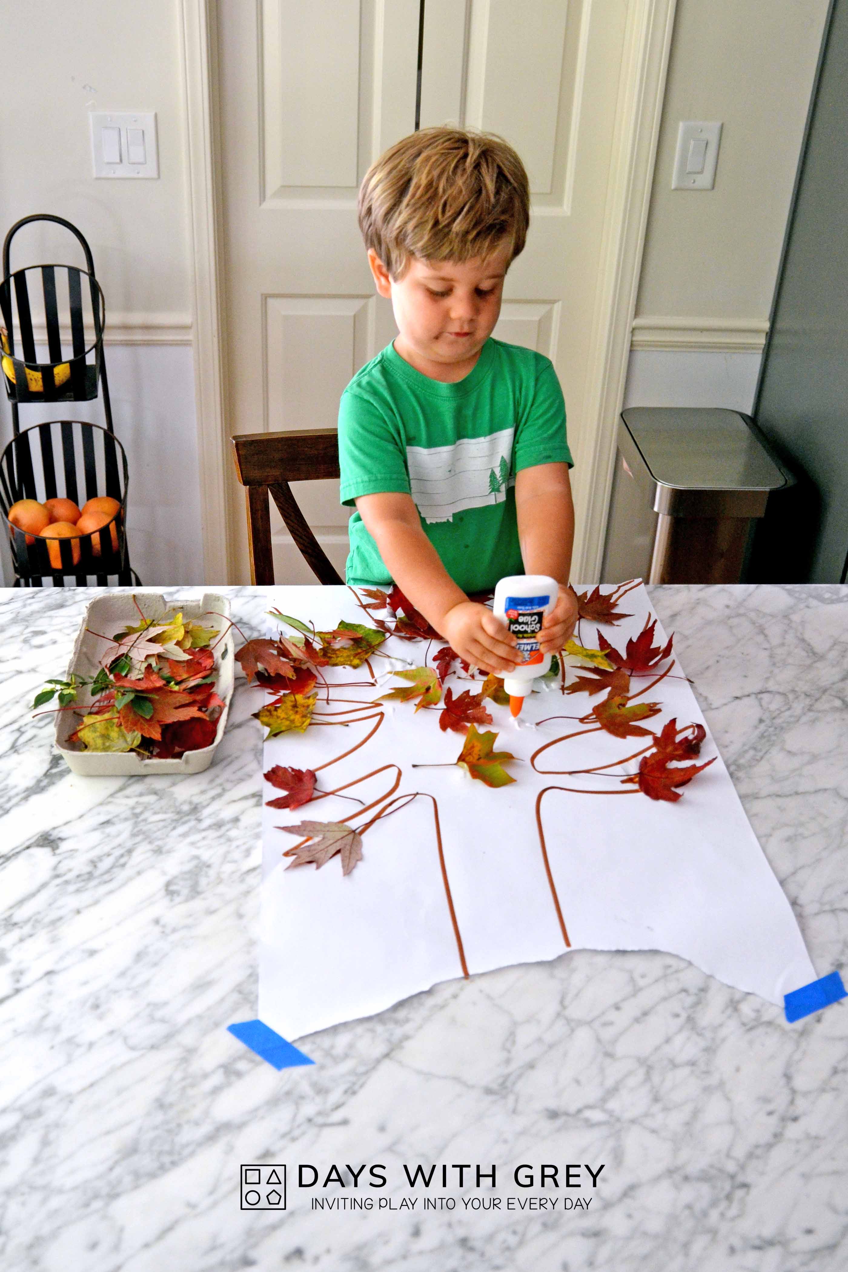 Glue the Fall Leaves - Days With Grey