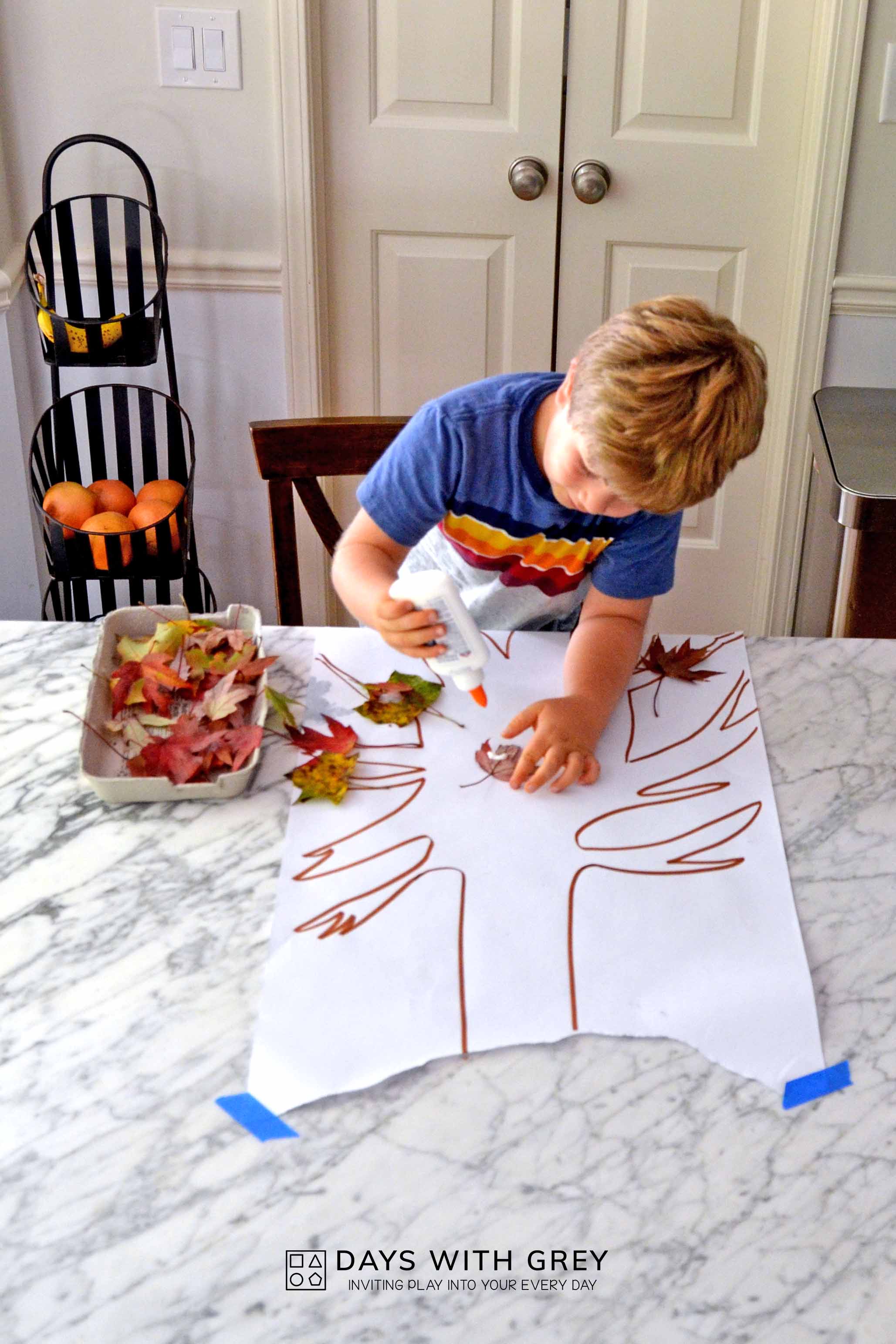 Glue the Fall Leaves - Days With Grey