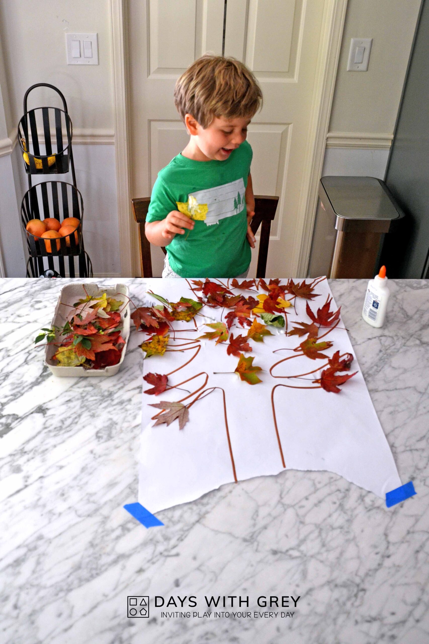 Glue the Fall Leaves - Days With Grey