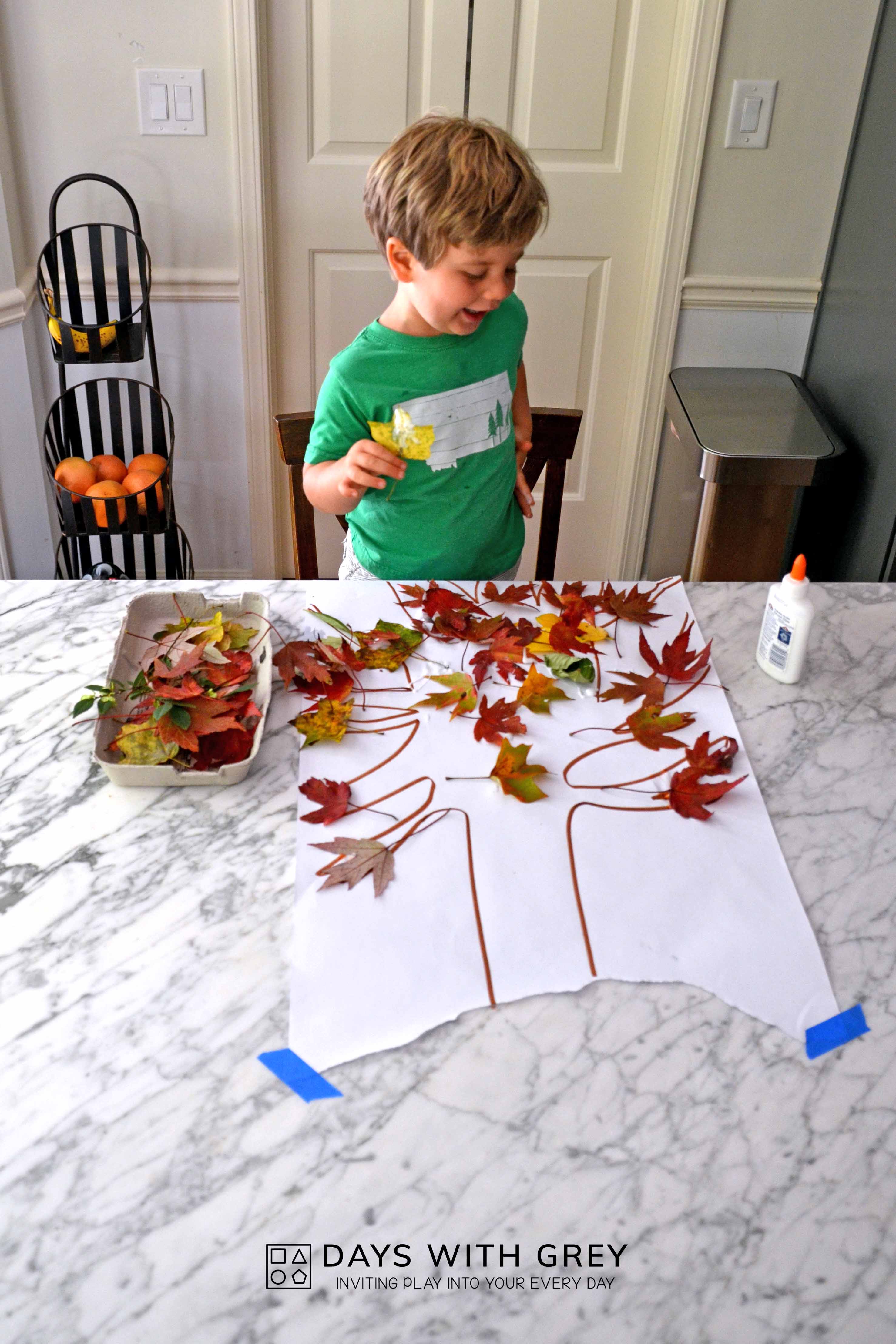 Glue the Fall Leaves - Days With Grey