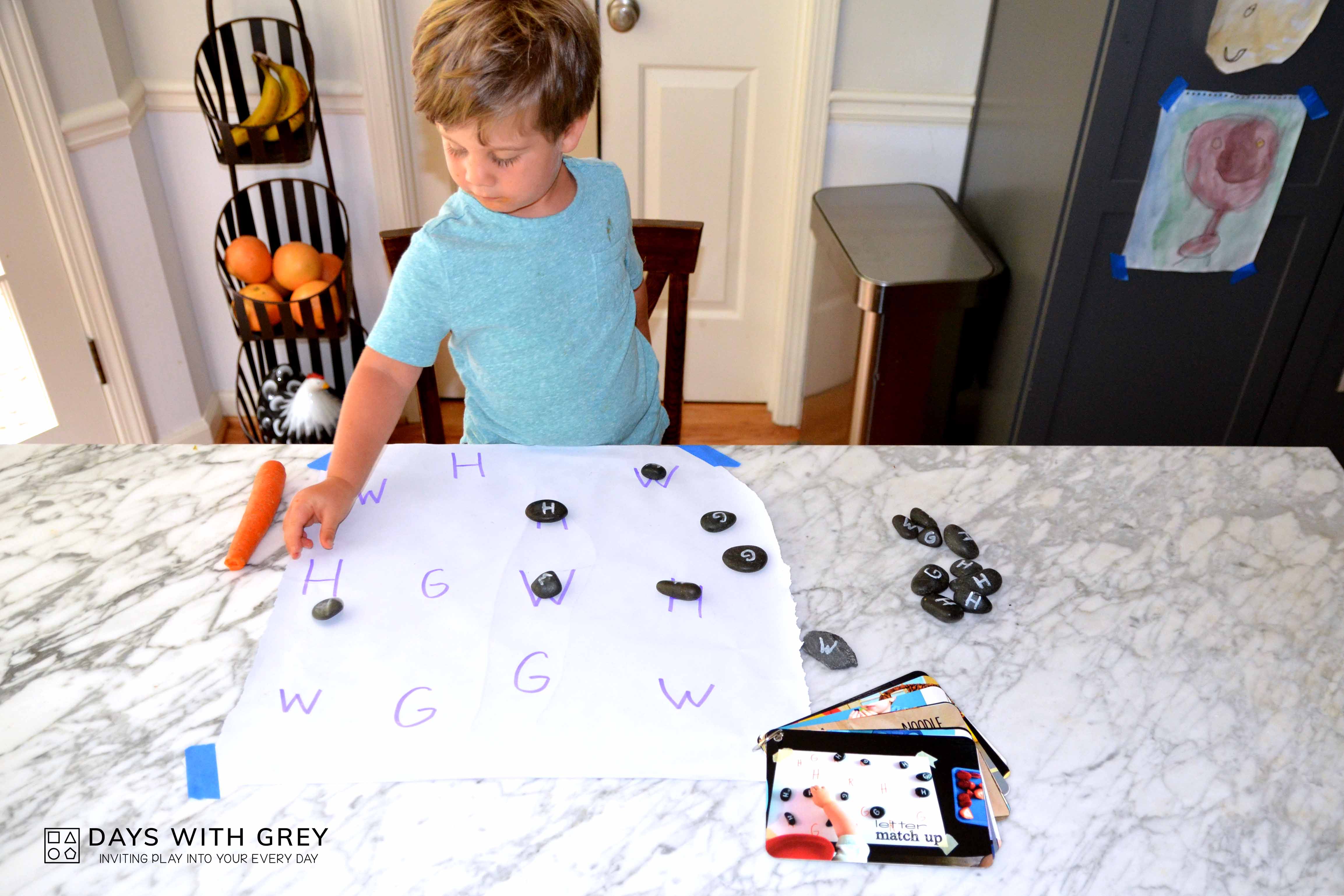 Rock Letters Alphabet Activity - Days With Grey