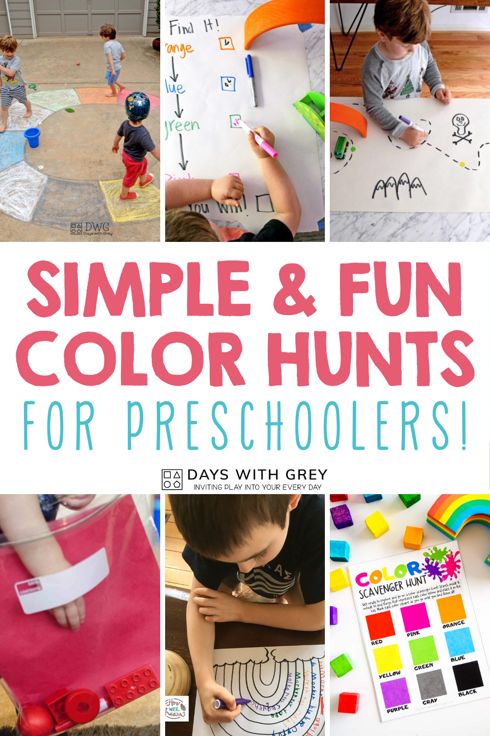 30+ Preschool Scavenger Hunts - Days With Grey