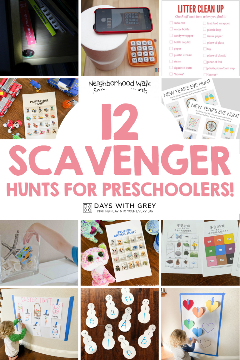 30+ Preschool Scavenger Hunts - Days With Grey