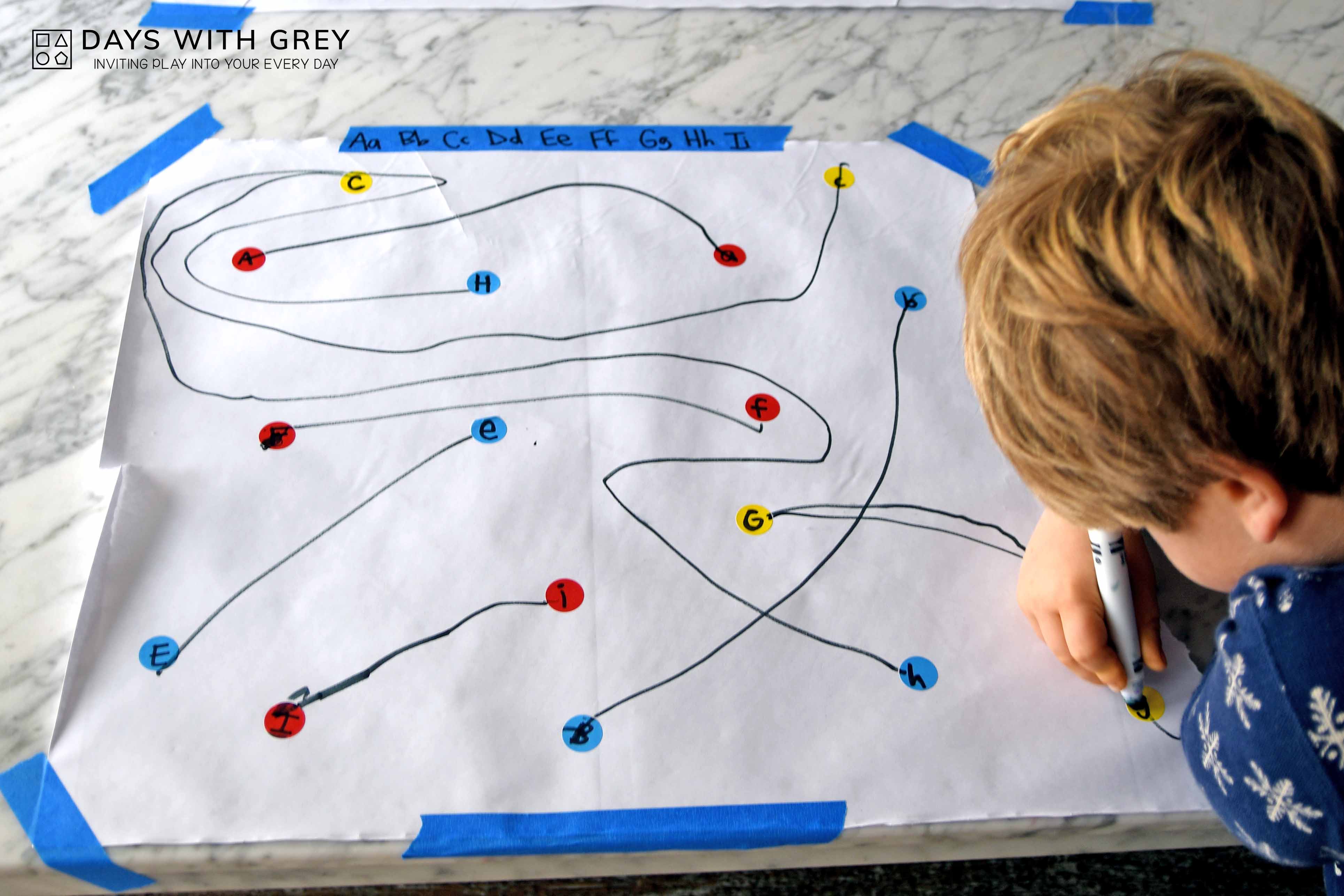 Dot to Dot Fine Motor Activity - Days With Grey