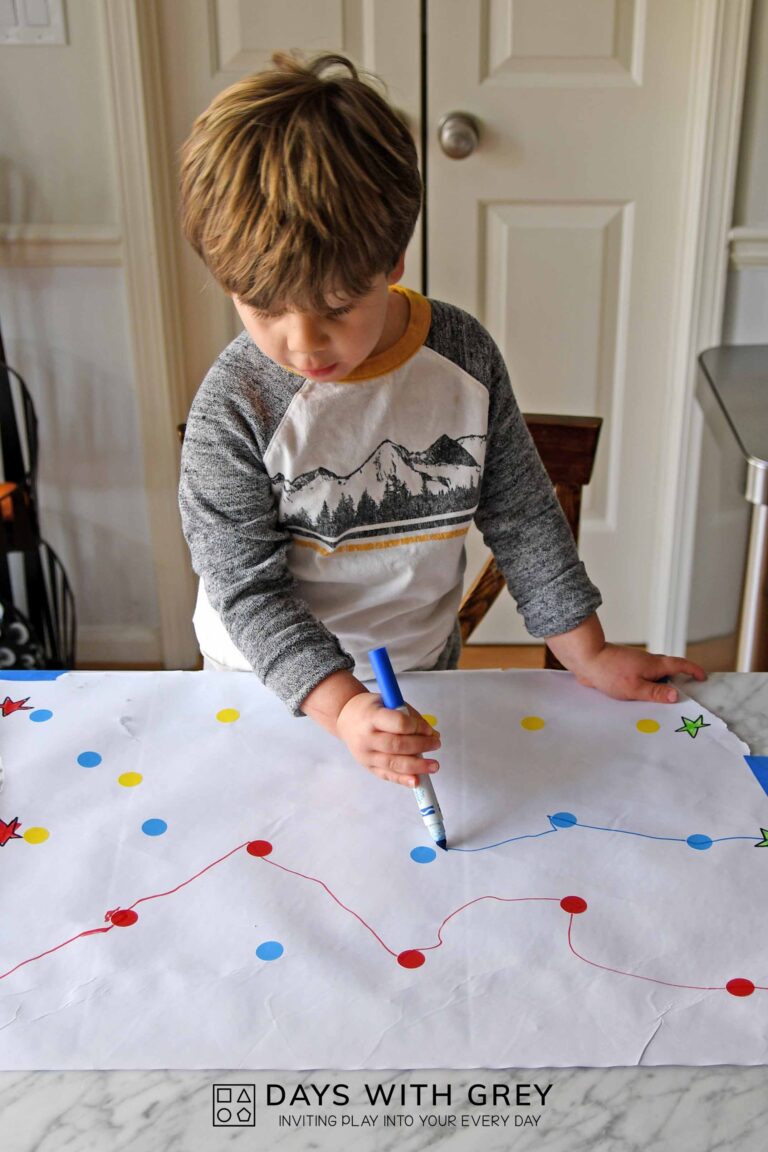 Dot to Dot Fine Motor Activity - Days With Grey