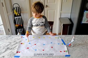 Dot to Dot Fine Motor Activity - Days With Grey