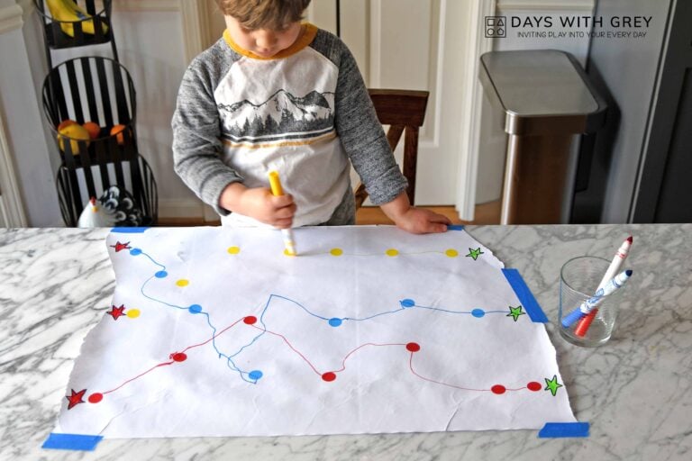 Dot to Dot Fine Motor Activity - Days With Grey