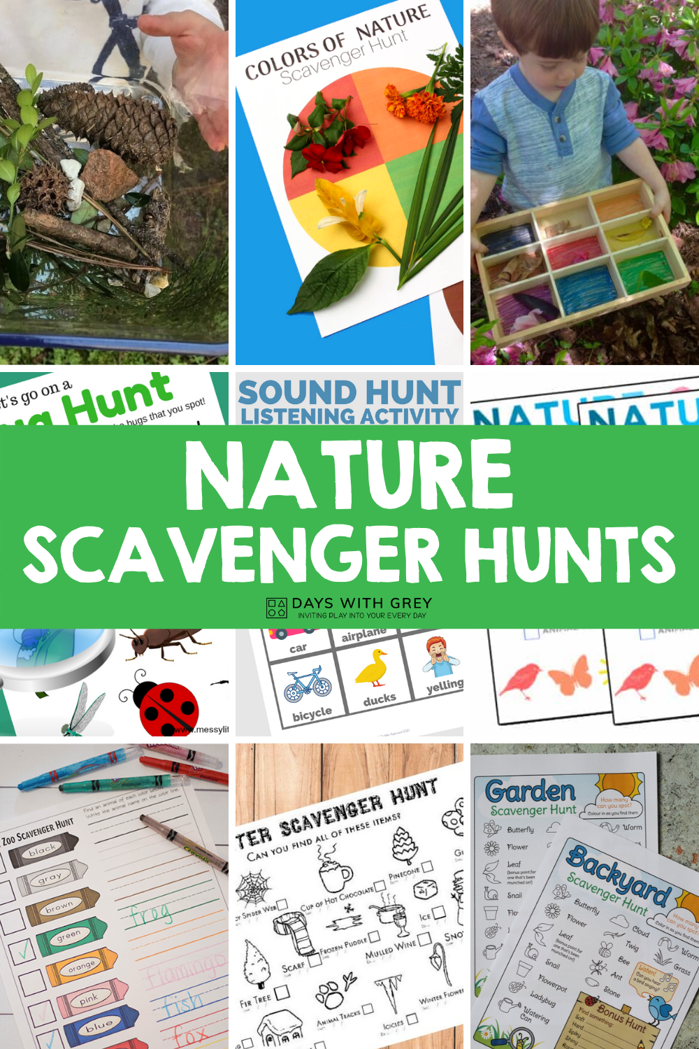 30+ Preschool Scavenger Hunts - Days With Grey