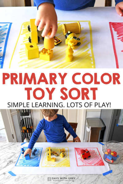Primary Color Toy Sort - Days With Grey
