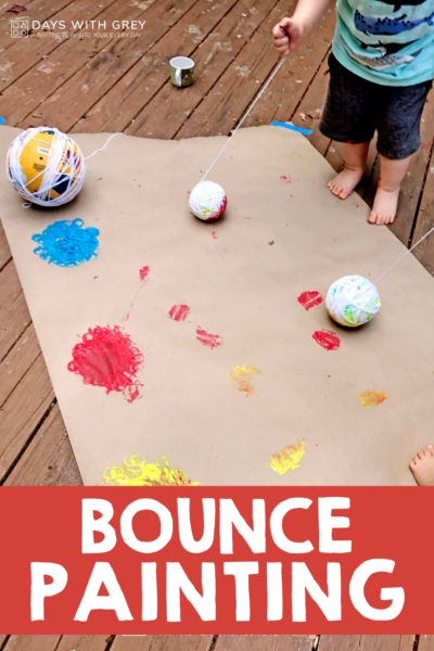Bounce Paint Process Art for Kids - Days With Grey