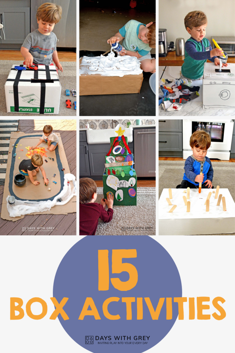 15 Box Activities Days With Grey