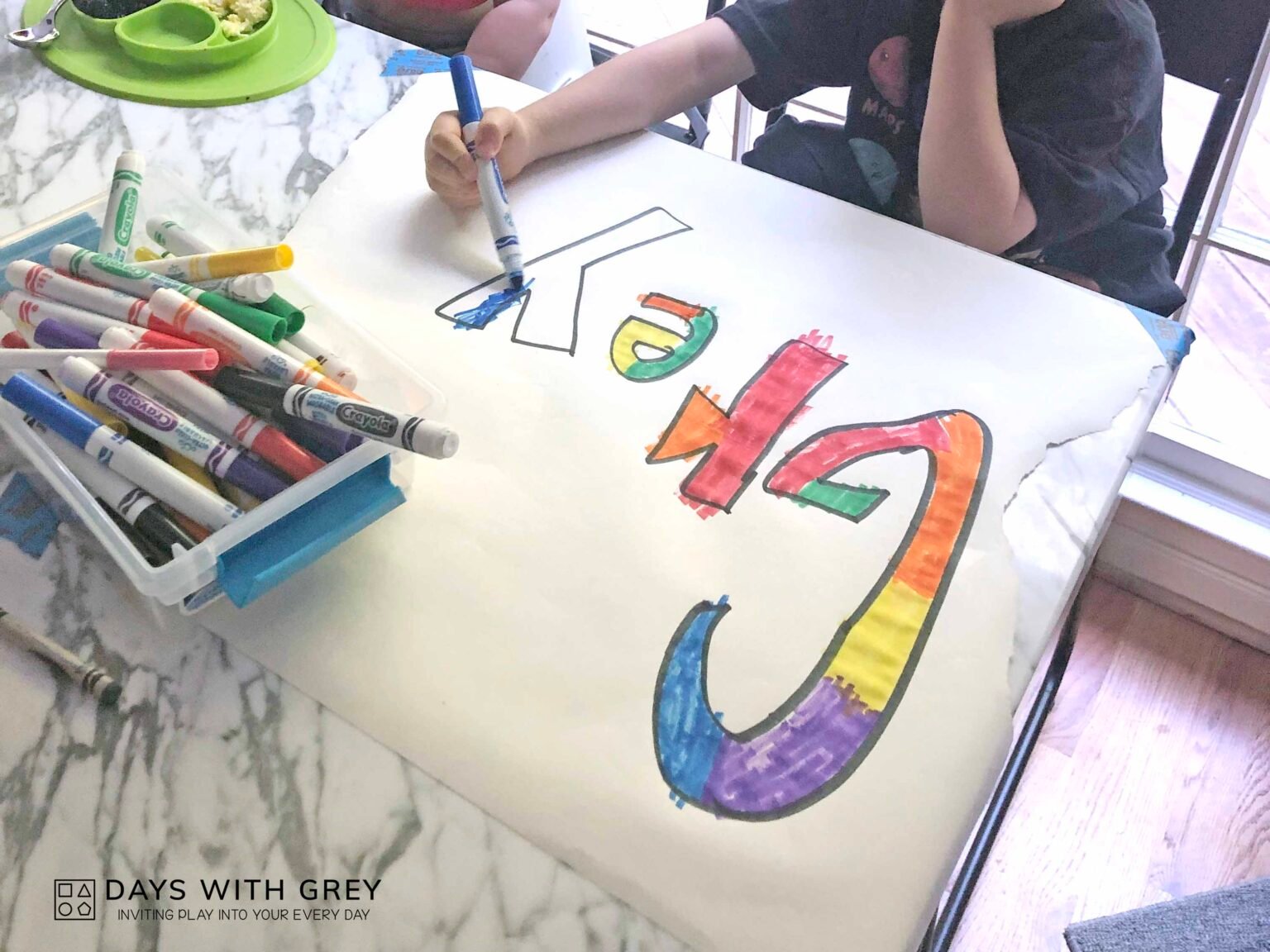 Name Posters for Kids! - Days With Grey