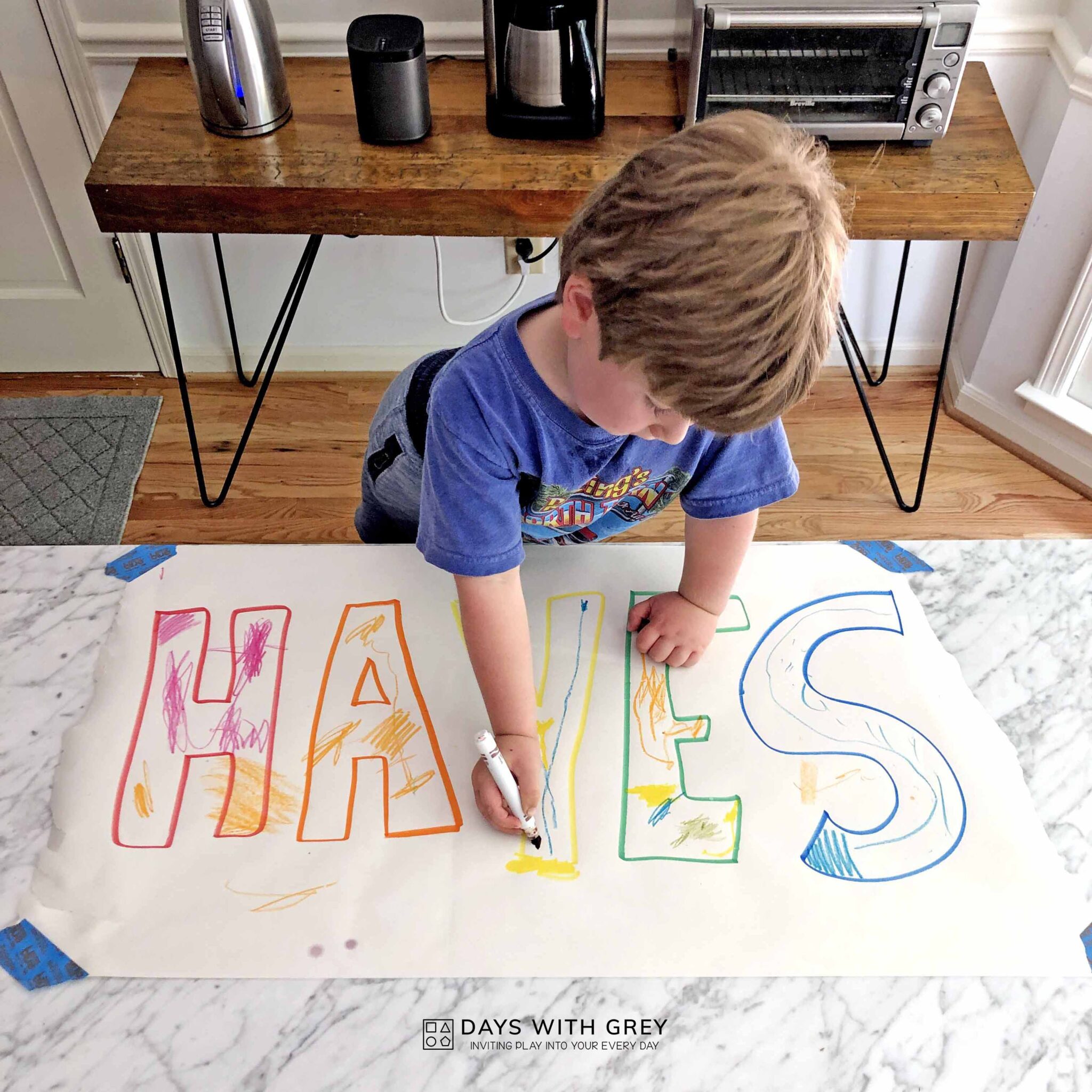 15 FUN Name Activities for Preschoolers - Days With Grey