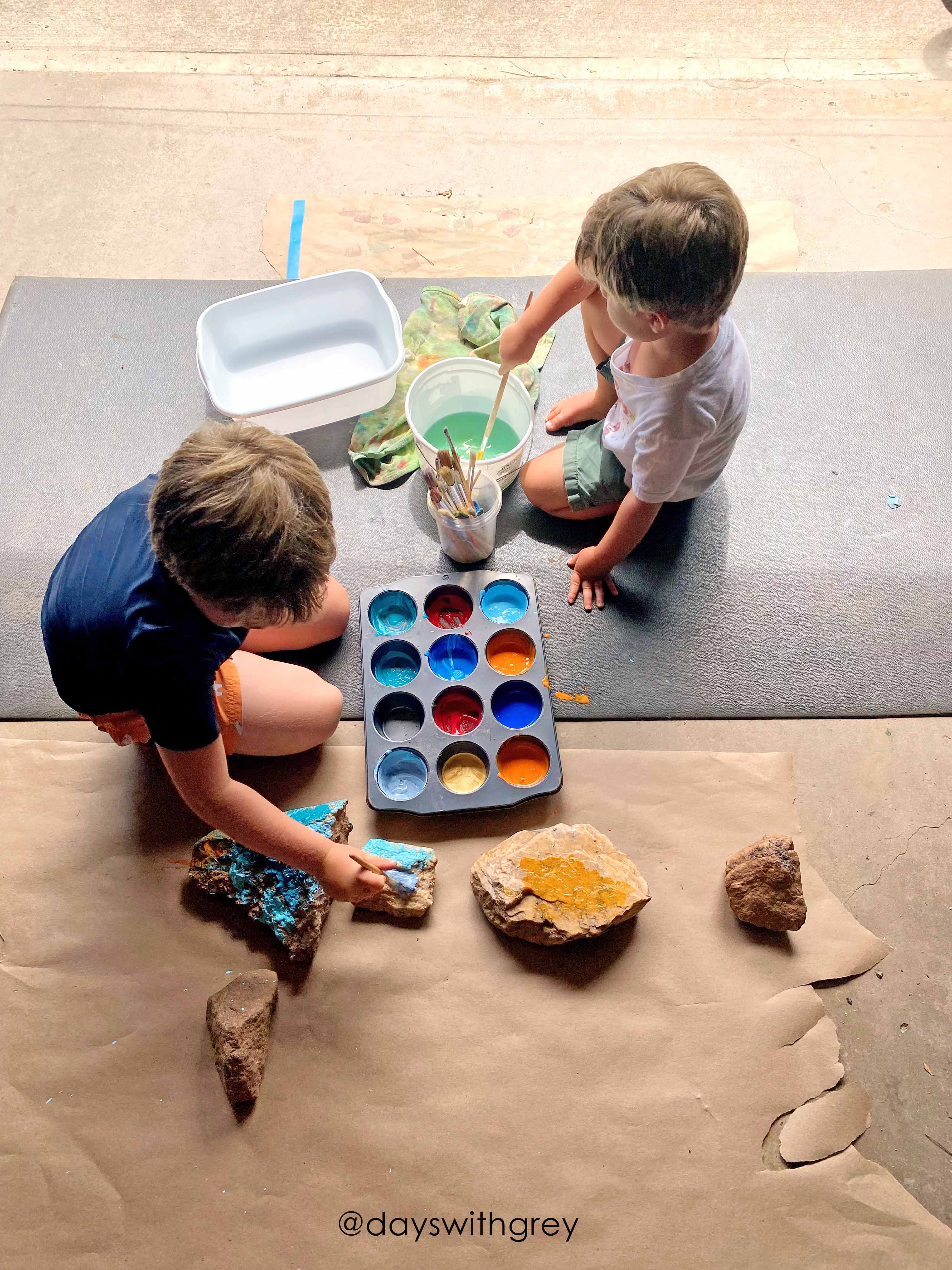 Painting Rocks: an Easy Art Activity for Kids - Days With Grey