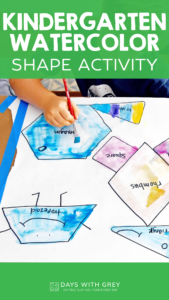 Watercolor Shape Painting - Days With Grey