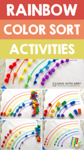 One Rainbow Color Activity, Five Ways to Play - Days With Grey