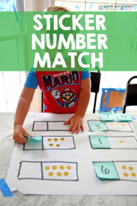 Sticker Number Match - Days With Grey