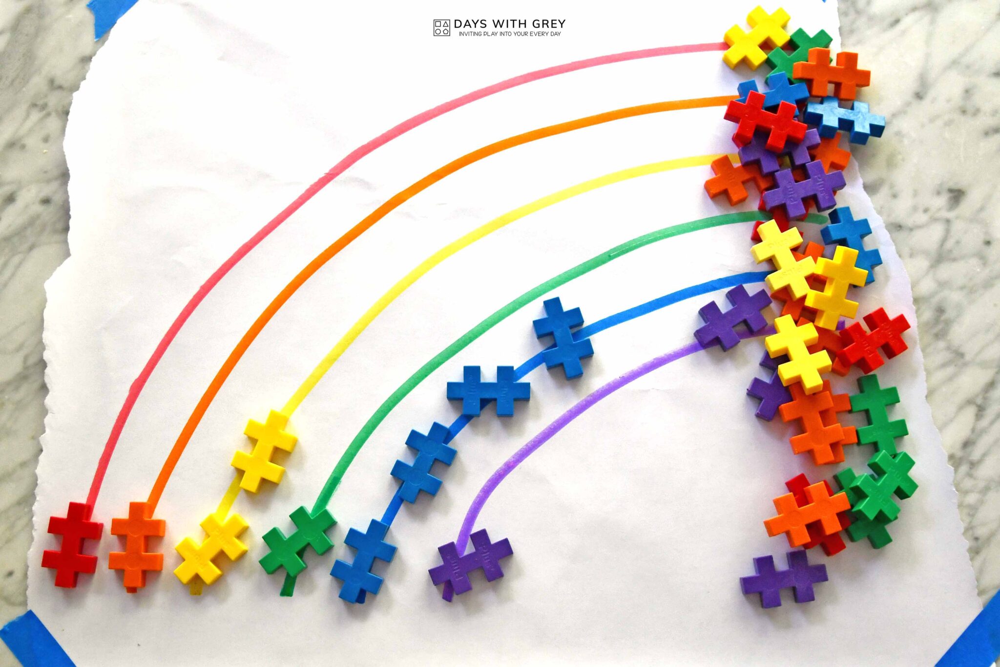 One Rainbow Color Activity, Five Ways to Play - Days With Grey