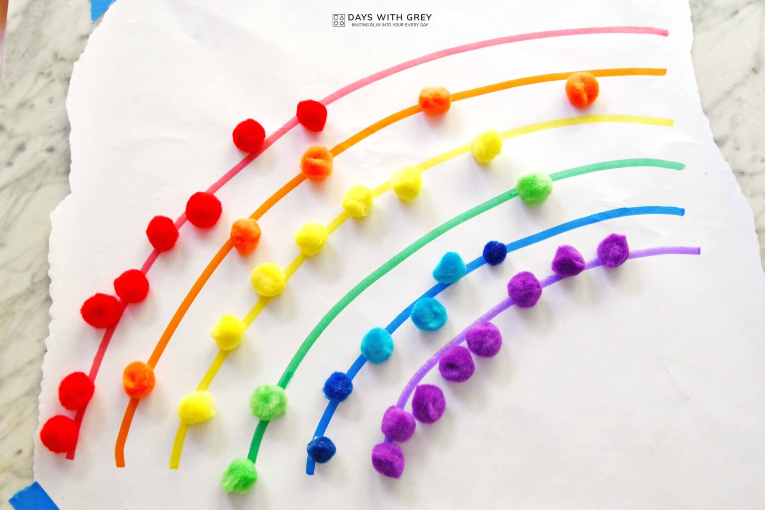 One Rainbow Color Activity, Five Ways to Play - Days With Grey