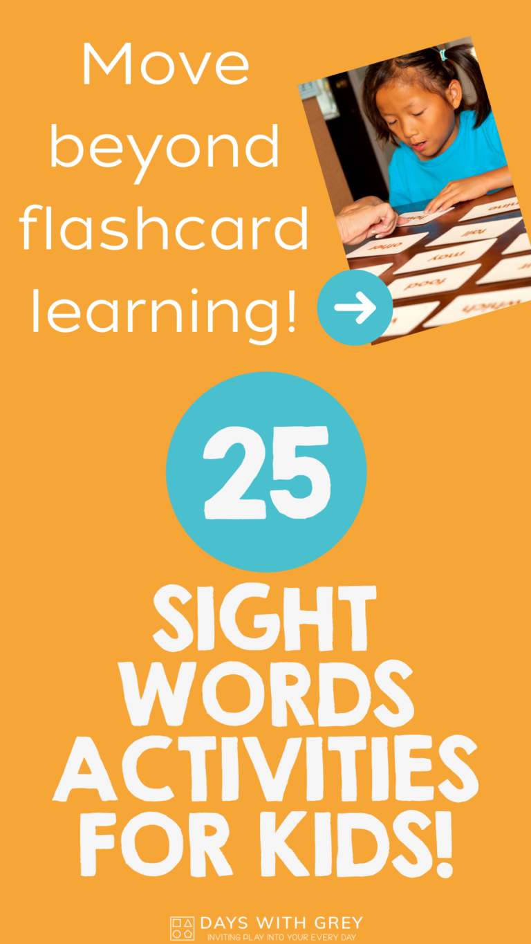25 Sight Word Activities - Days With Grey