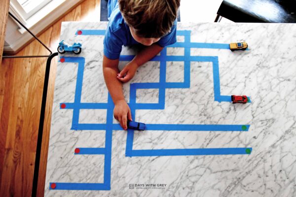 Preschool Tape Maze - Days With Grey
